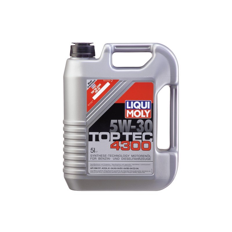 שמן 5L LIQUI MOLY Top Tec 4300 5W-30 סינטטי מלא - מאור פרטס